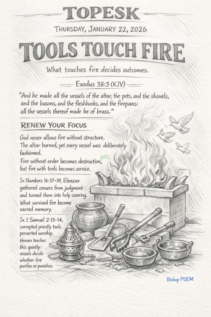 TOPESK: TOOLS TOUCH FIRE – Peter Family Church